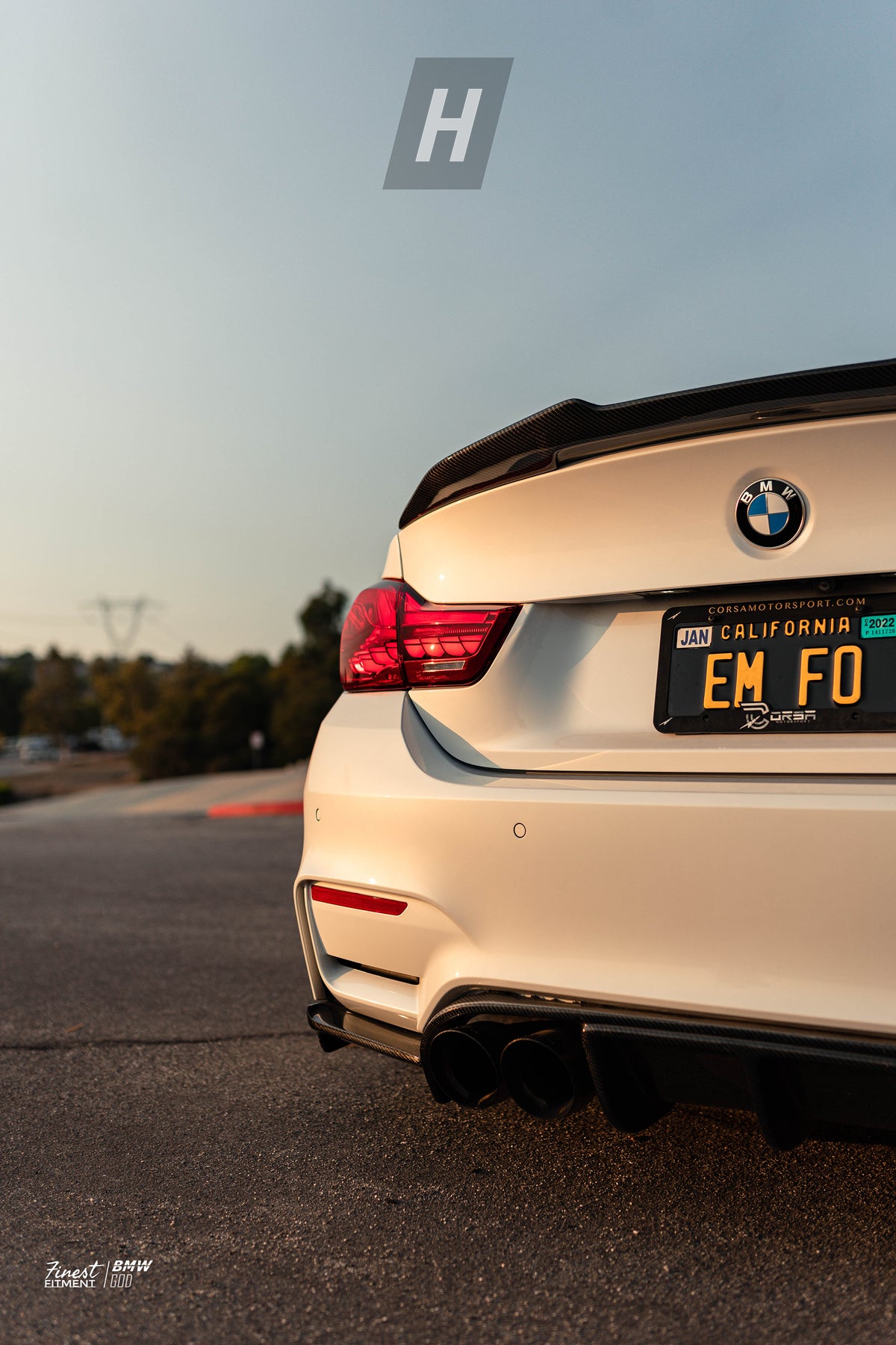 PSM Style (High Kick) Carbon Fiber Trunk Lip / Spoiler - F82 / F83 M4 ...
